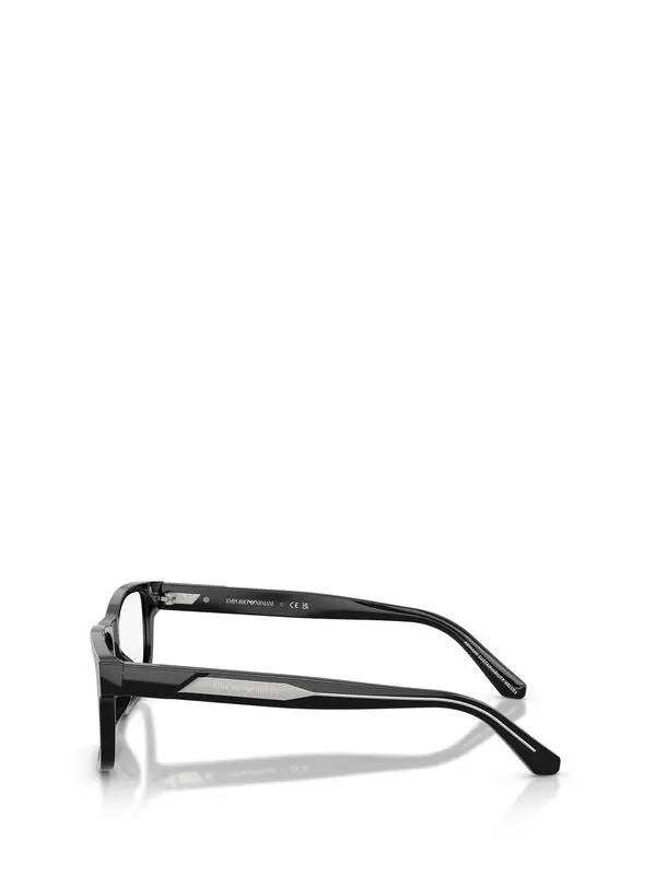 Emporio Armani Rectangle Frame Eyeglasses - Black