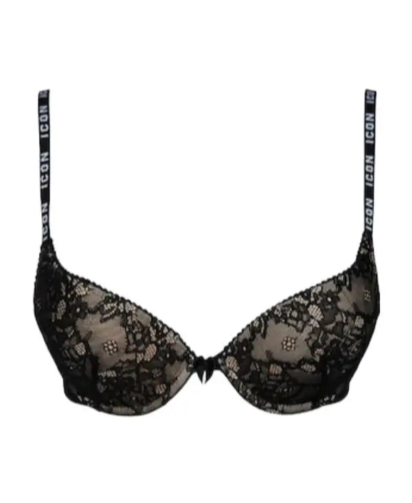 Dsquared2 Gather Lace Bra Underwear - Black