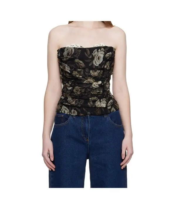 Magda Butrym Corset Top - Black