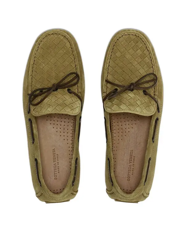 Bottega Veneta Woven Detail Loafers