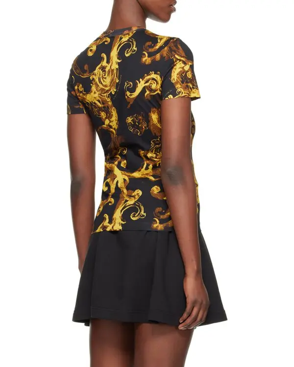Versace Watercolour Print Crewneck T-shirt