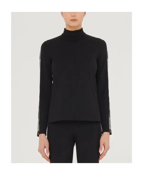Wolford High Neck Half Zip Top