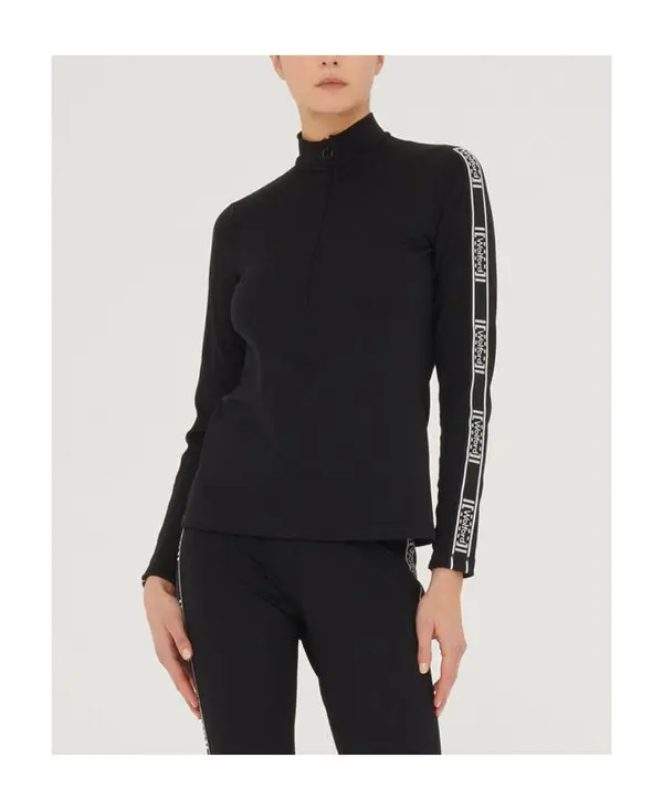 Wolford High Neck Half Zip Top