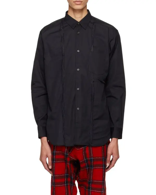 Comme Des Garçons Long-sleeved Buttoned Shirt