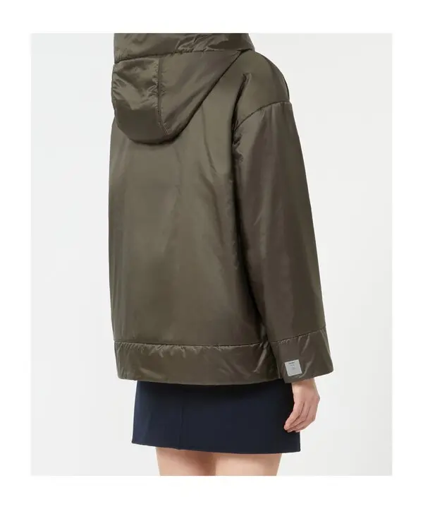 Max Mara Daria Zip-up Hooded Jacket - Khaki