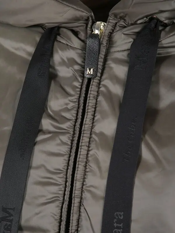 Max Mara Daria Zip-up Hooded Jacket - Khaki
