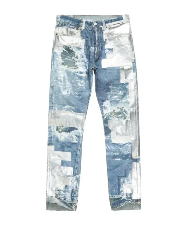 Acne Studios Coated Patchwork Jeans