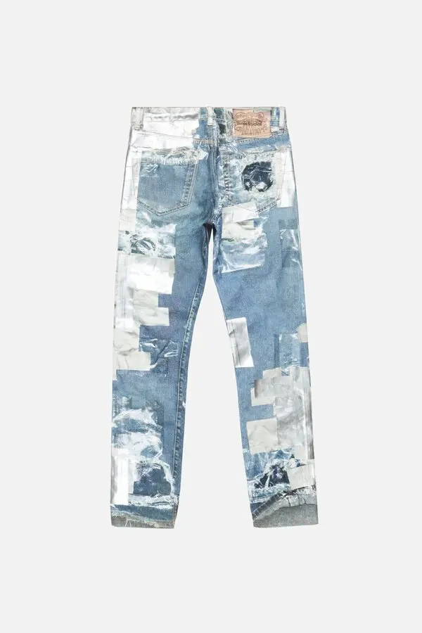 Acne Studios Coated Patchwork Jeans