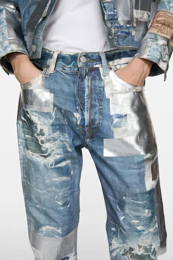 Acne Studios Coated Patchwork Jeans