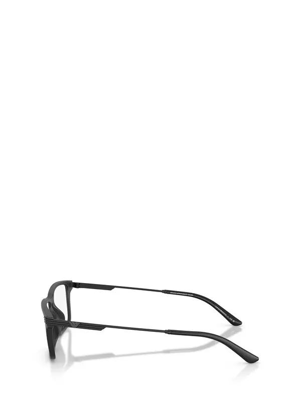 Emporio Armani Rectangle Full Rim Eyeglasses - Black