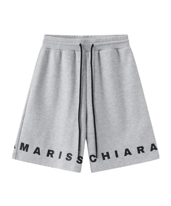 Marissa Chiara Logo Print Drawstring Shorts