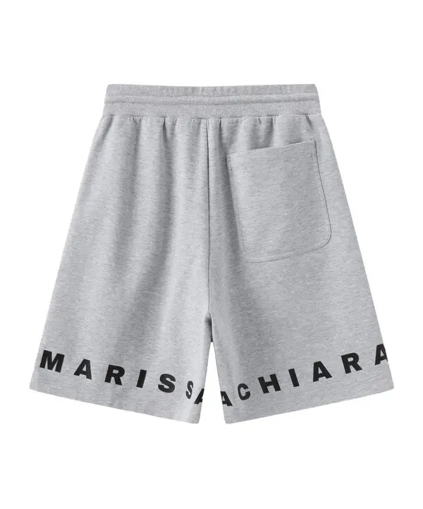 Marissa Chiara Logo Print Drawstring Shorts