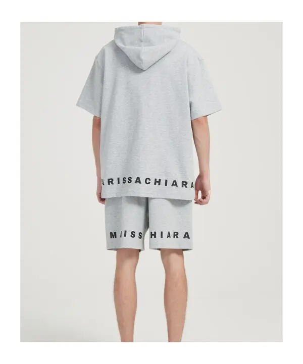 Marissa Chiara Logo Print Drawstring Shorts