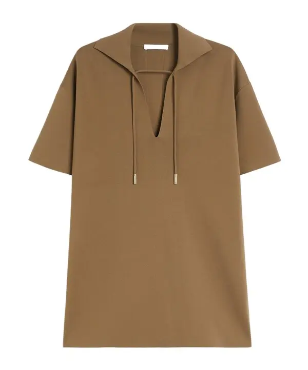 Max Mara Poltava Short-sleeved Drawstring Jumper - Hazelnut Brown