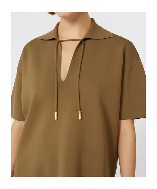 Max Mara Poltava Short-sleeved Drawstring Jumper - Hazelnut Brown