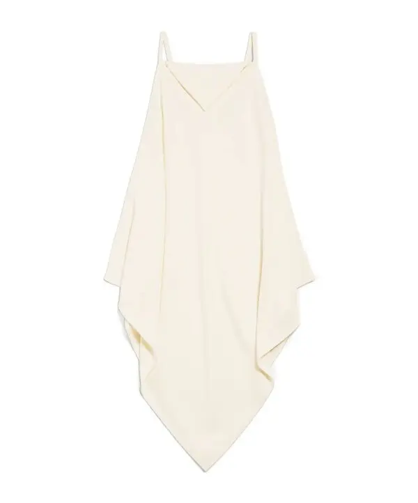 Balenciaga Draped Square Neck Top - Ivory