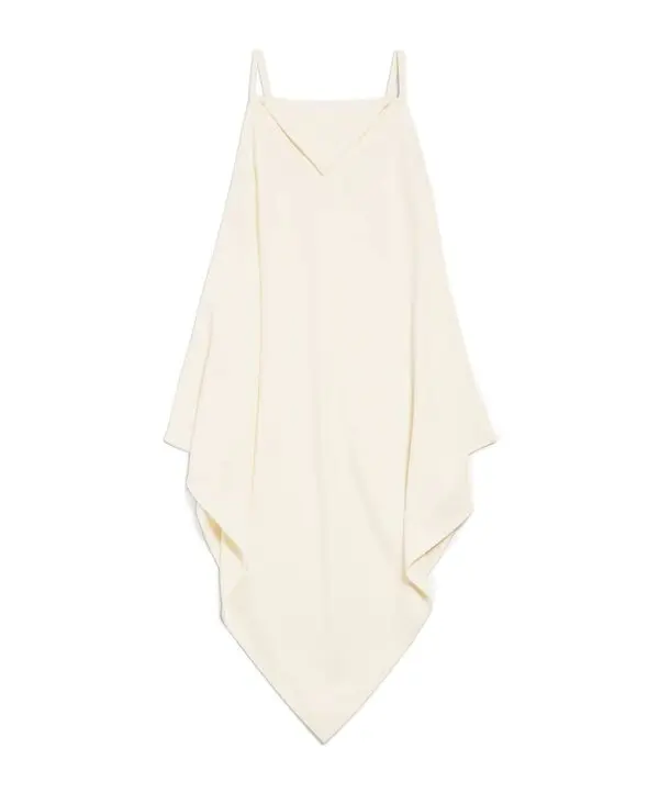 Balenciaga Draped Square Neck Top - Ivory