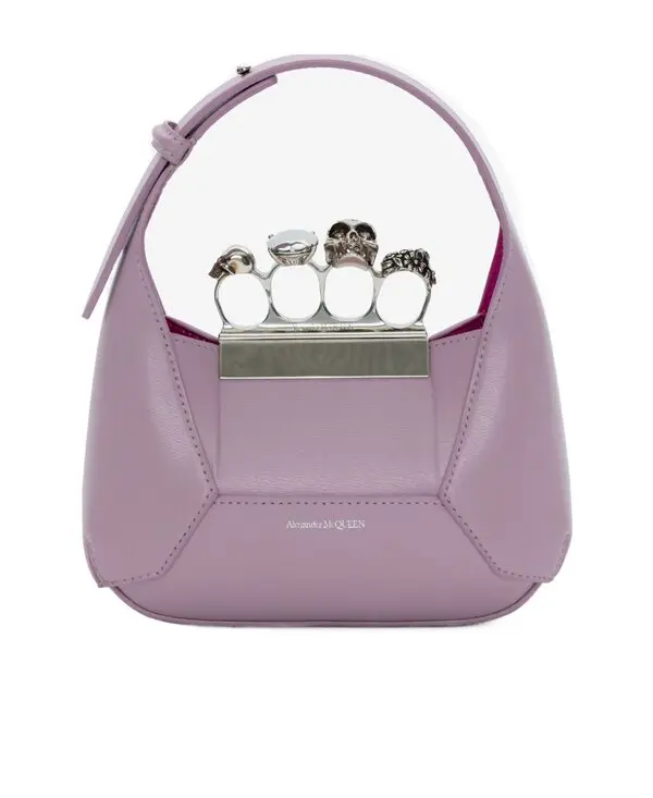 Alexander McQueen Jewelled Mini Shoulder Bag With Skull Embellishment - Pink