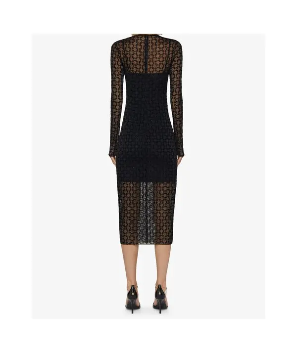 Givenchy Monogrammed Sheer Detailed Dress