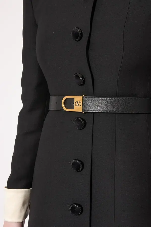 Valentino Garavani Vlogo Signature Belt - Black