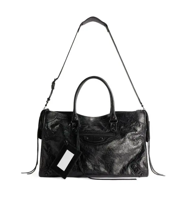 Balenciaga Le City Large Shoulder Bag - Black