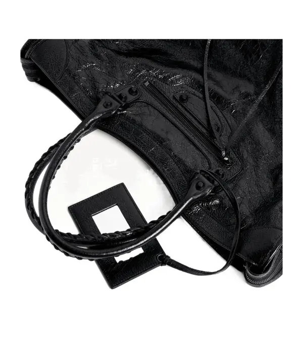Balenciaga Le City Large Shoulder Bag - Black