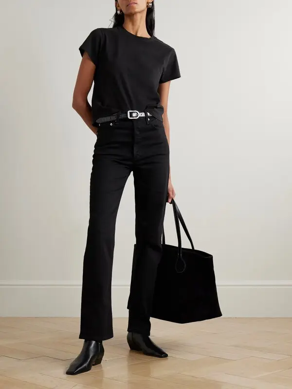 AGOLDE Adine Cropped Knit T-shirt