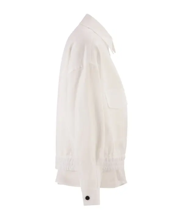 Brunello Cucinelli Zip-up Shirt Jacket With Patch Pockets