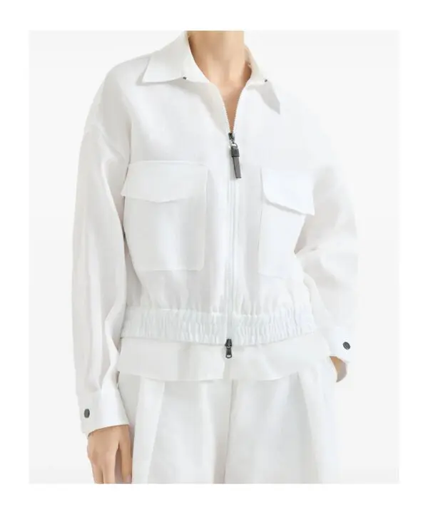 Brunello Cucinelli Zip-up Shirt Jacket With Patch Pockets