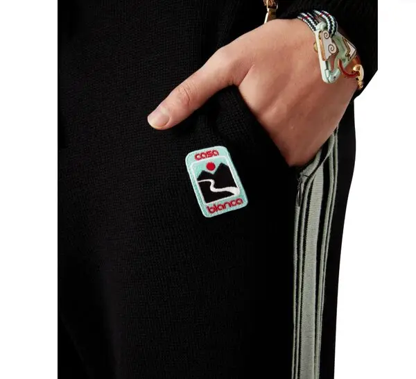 Casablanca Logo Patch Straight-leg Track Pants