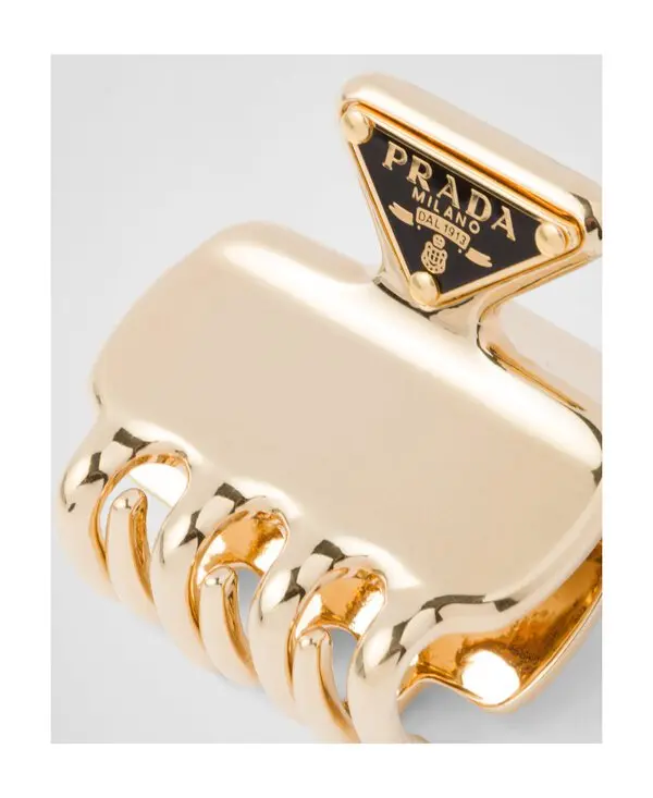 Prada Logo Detailed Claw Hair Clip