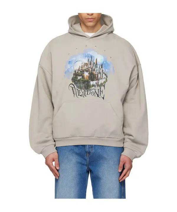 We11Done City Long-sleeve Hoodie - Grey