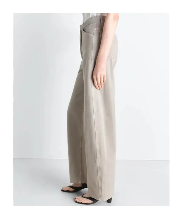 LEMAIRE High-waist Curved-leg Jeans - Moonstone