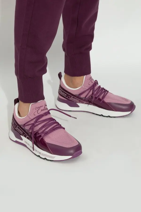 Versace Dynamic Logo Sneakers - Multicolor