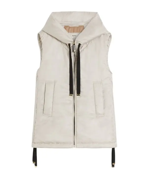 Max Mara Greenaway Hooded Gilet - Beige