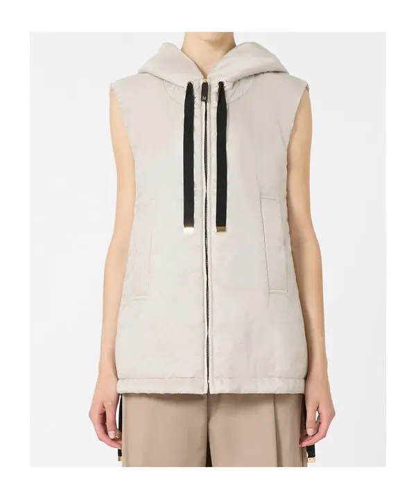 Max Mara Greenaway Hooded Gilet - Beige