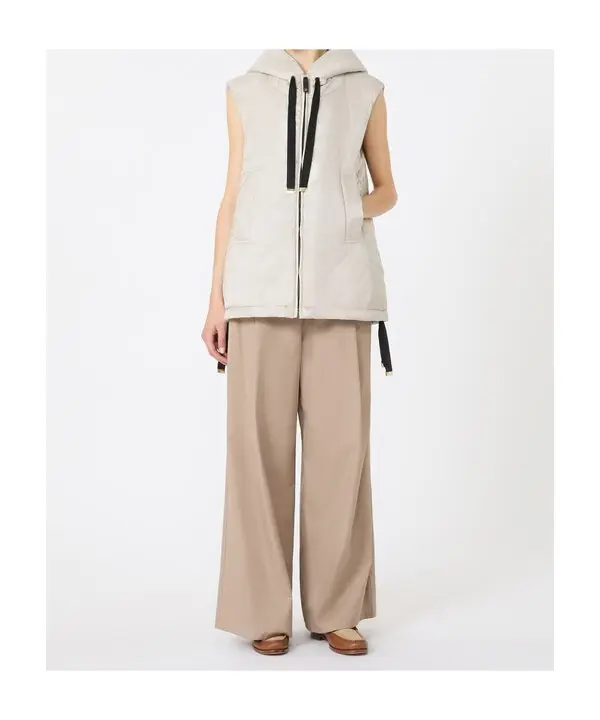 Max Mara Greenaway Hooded Gilet - Beige