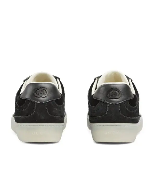 Gucci Logo Patch Low-top Sneakers - Black