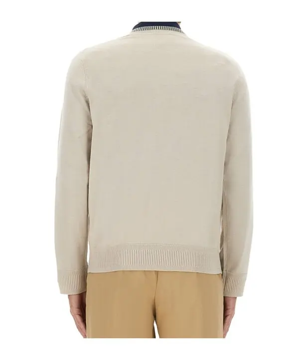 Paul Smith Contrast Collar Crew Neck Sweater