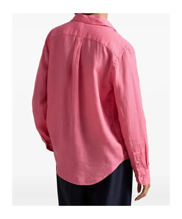 Polo Ralph Lauren Linen Long-sleeve Shirt - Pink