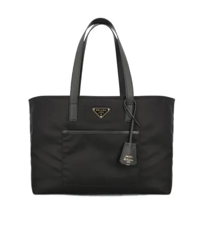 Prada Double Handle Handbag - Black