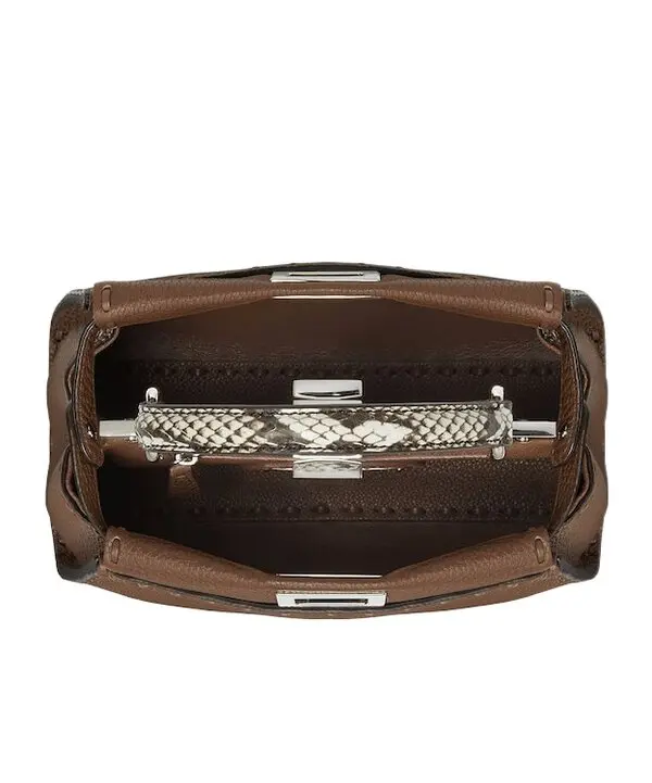 Fendi Peekaboo Mini Tote Bag - Brown