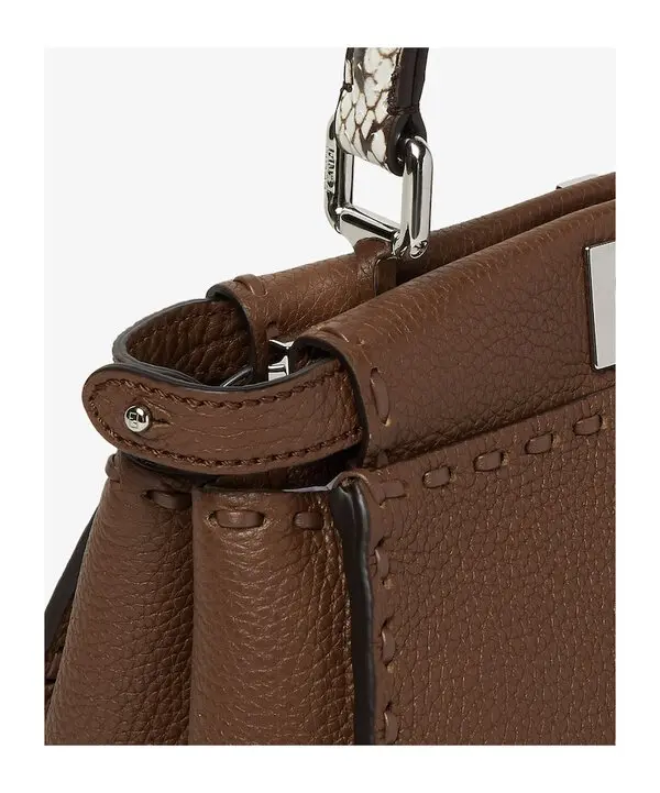 Fendi Peekaboo Mini Tote Bag - Brown