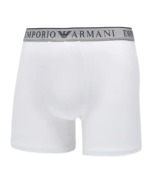 Emporio Armani Logo-waistband Boxers - Blue/white