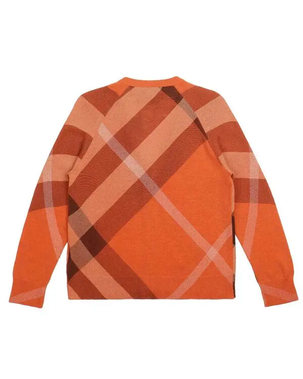 Burberry Checked Knitted Cardigan
