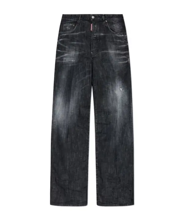 Dsquared2 Distressed Loose-fit Jeans - Black