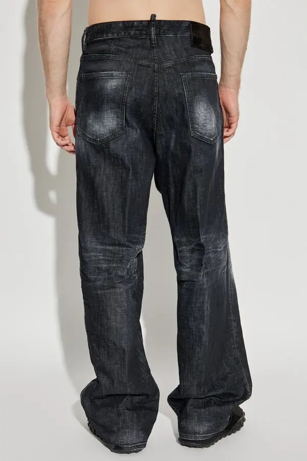 Dsquared2 Distressed Loose-fit Jeans - Black