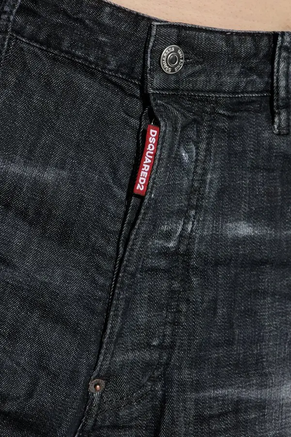 Dsquared2 Distressed Loose-fit Jeans - Black