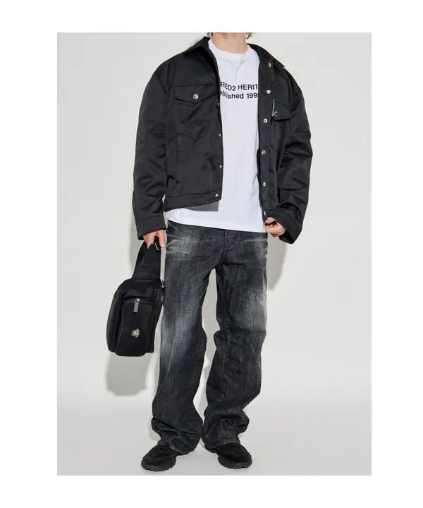 Dsquared2 Distressed Loose-fit Jeans - Black