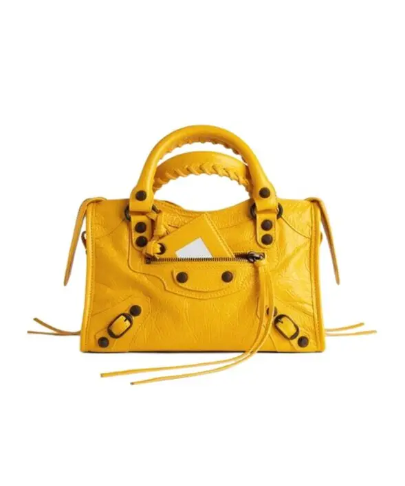 Balenciaga Le City Mini Shoulder Bag - Light Yellow